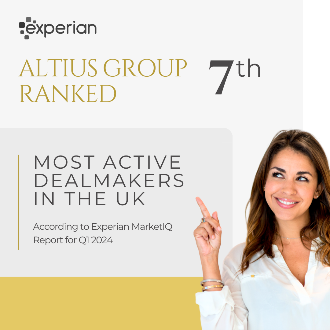 Altius Group Ranked 7th Most Active Dealmaker in UK - Altius Group